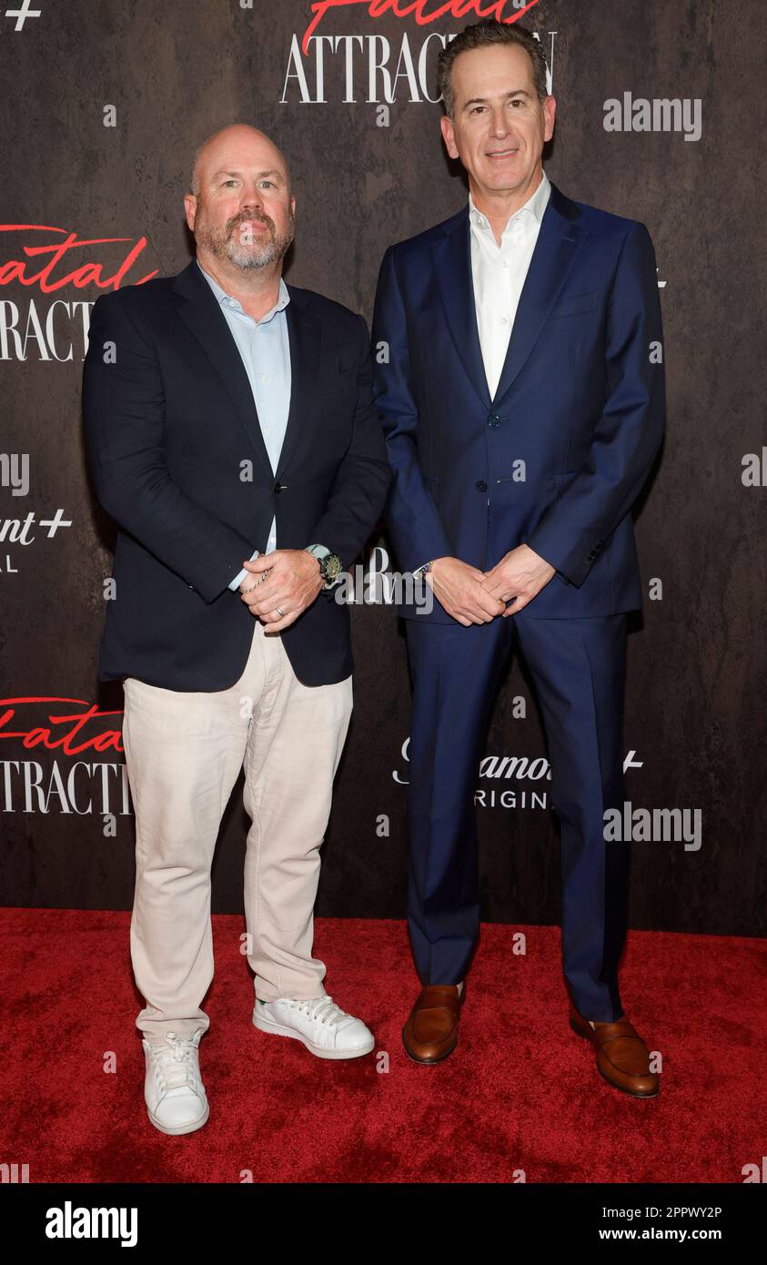 LOS ANGELES, CA - APRIL 24 Justin Falvey, Darryl Frank at Los Angeles ...