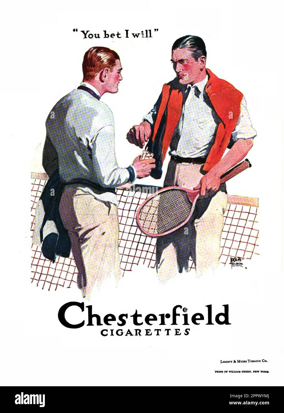 Chesterfield cigarette ad hi-res stock photography and images - Alamy