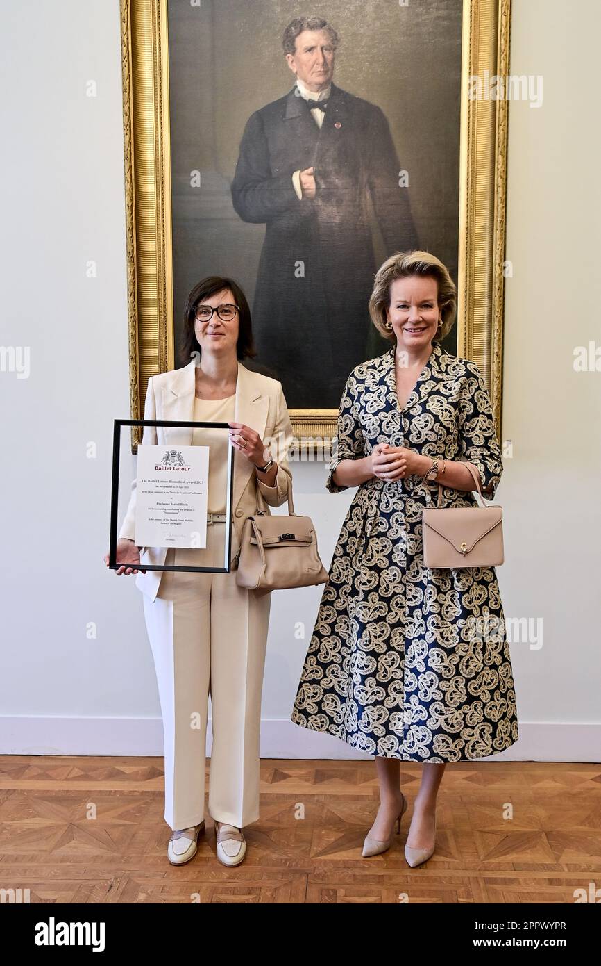 Brussels, Belgium. 25th Apr, 2023. Professor Isabel Beets Queen ...