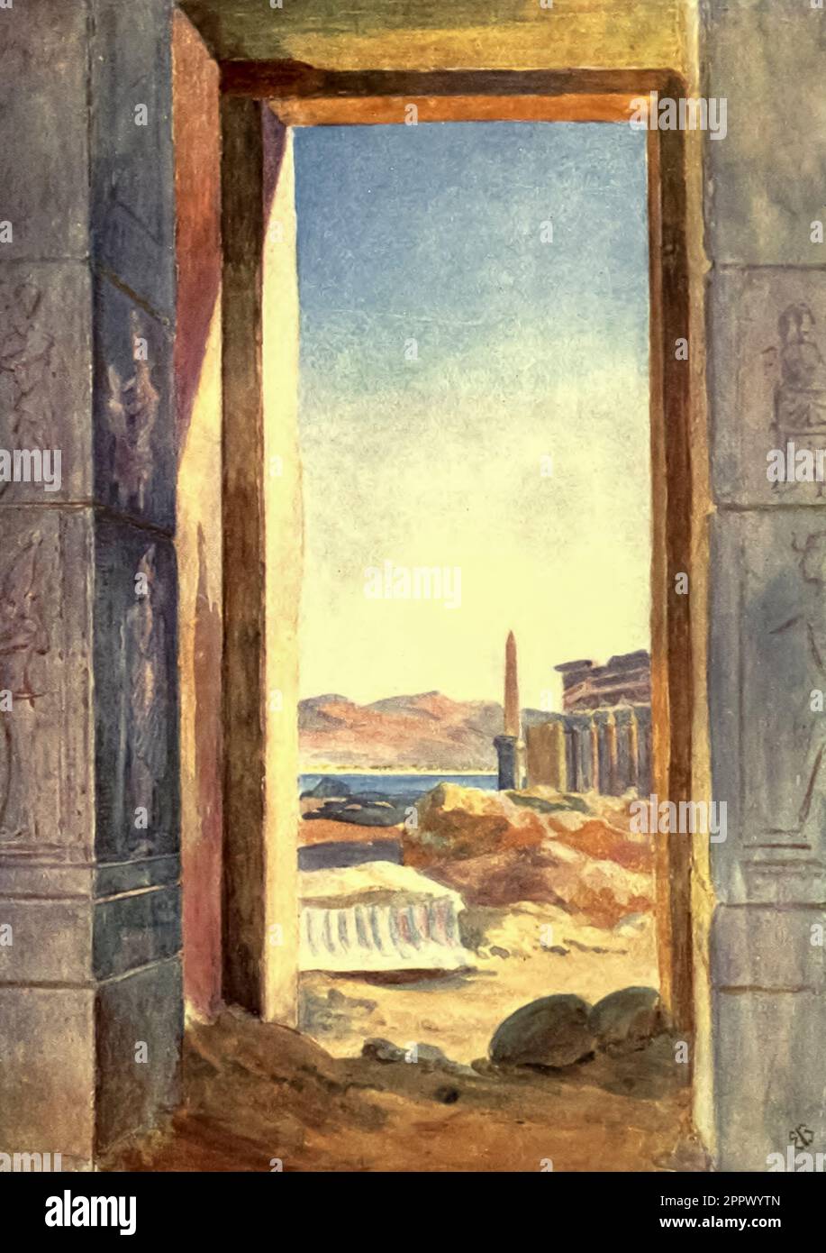 At Philae from the book ' From sketch-book and diary ' by Butler ...