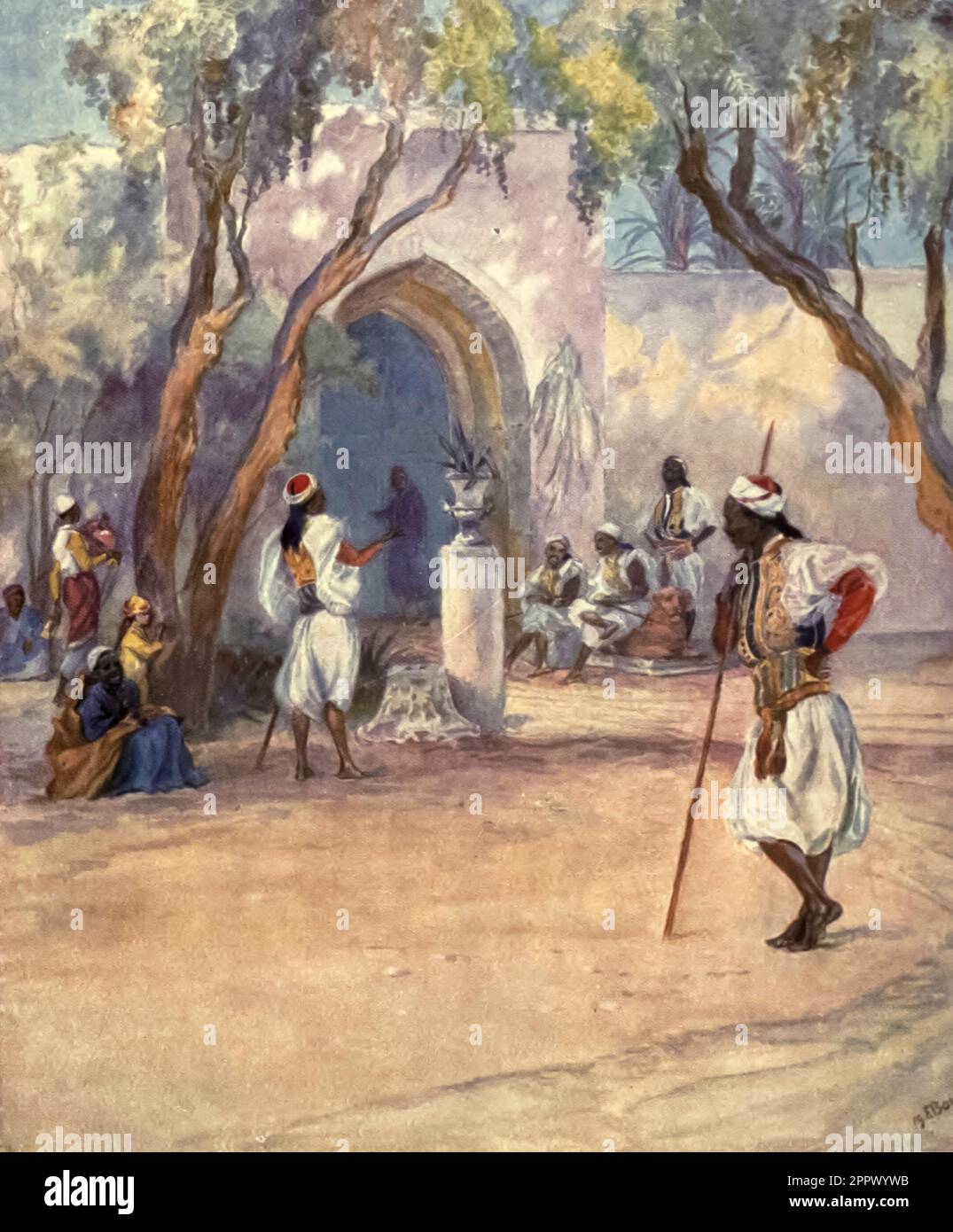 Madame's At Home Day; Servants at the Gate from the book ' From sketch ...