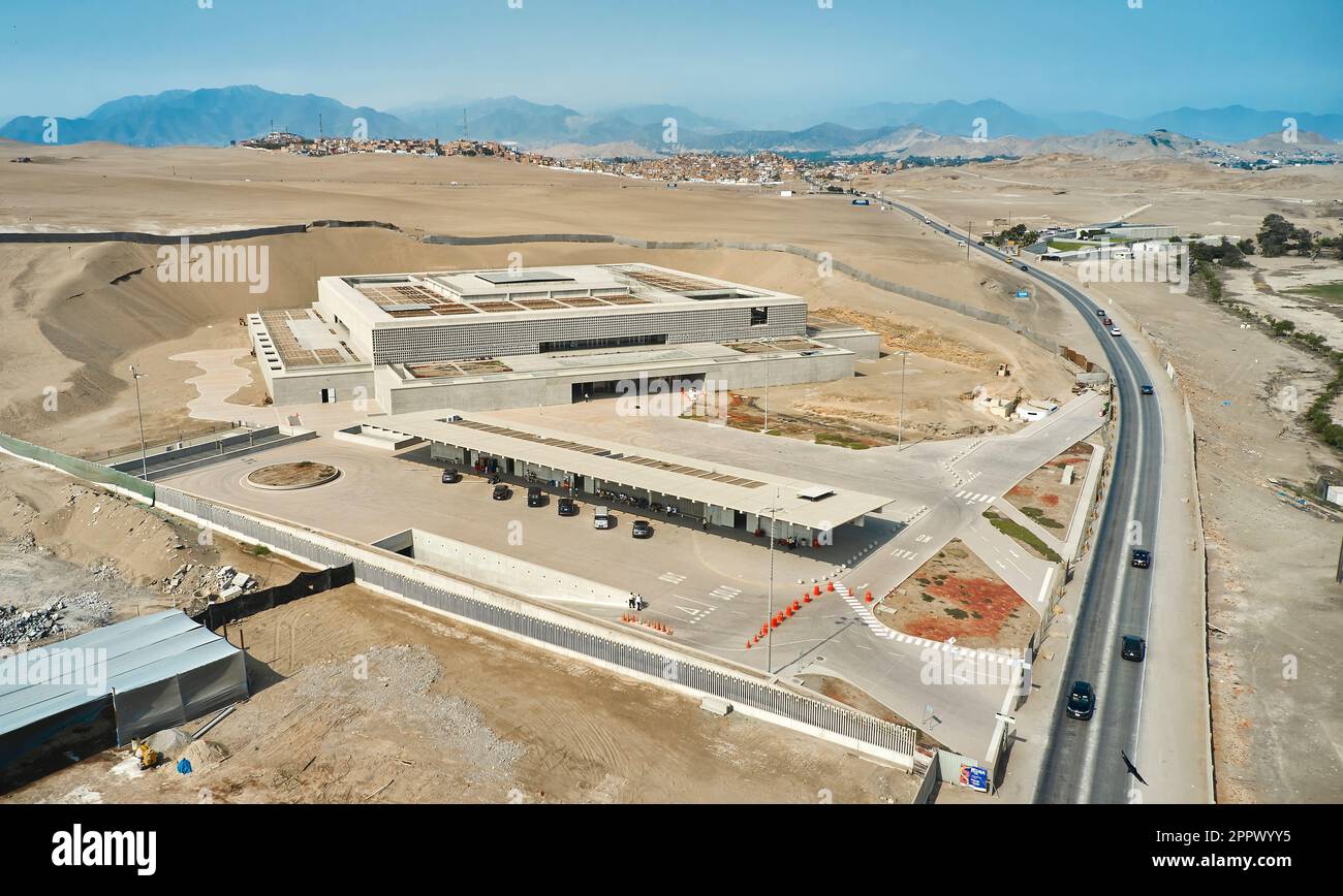 Lima, Peru, 2023. National Museum of Peru MUNA in Lurin district from ...