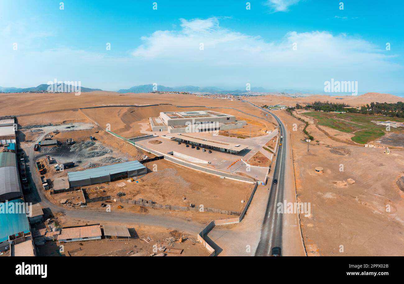 Lima, Peru, 2023. National Museum of Peru MUNA in Lurin district from ...