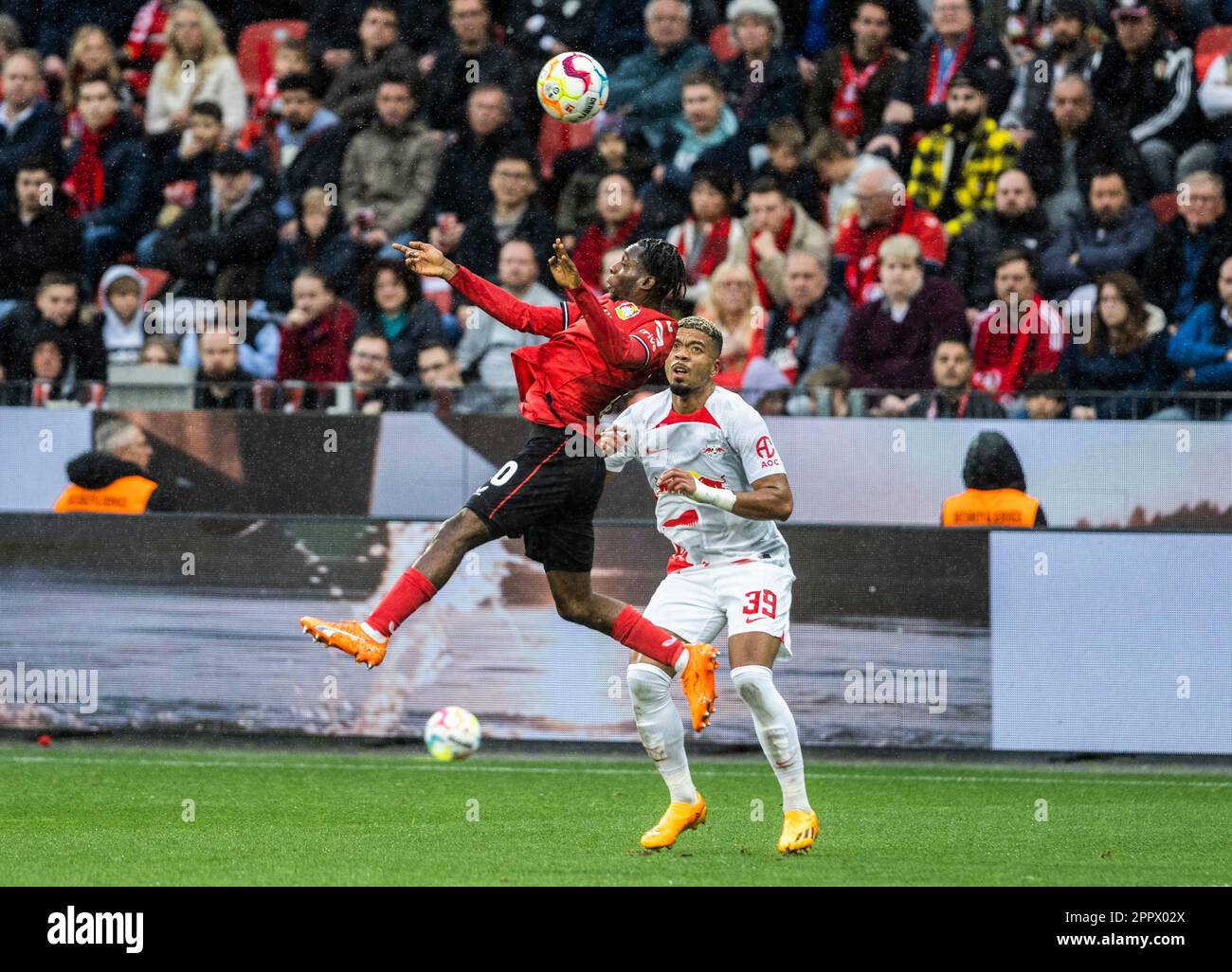 Leverkusen, Bayarena 23.04.23: Jeremie Agyekum Frimpong (L) (Leverkusen ...