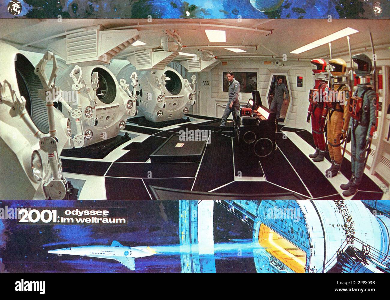 KEIR DULLEA and GARY LOCKWOOD in Discovery One Spaceship in 2001 : A ...