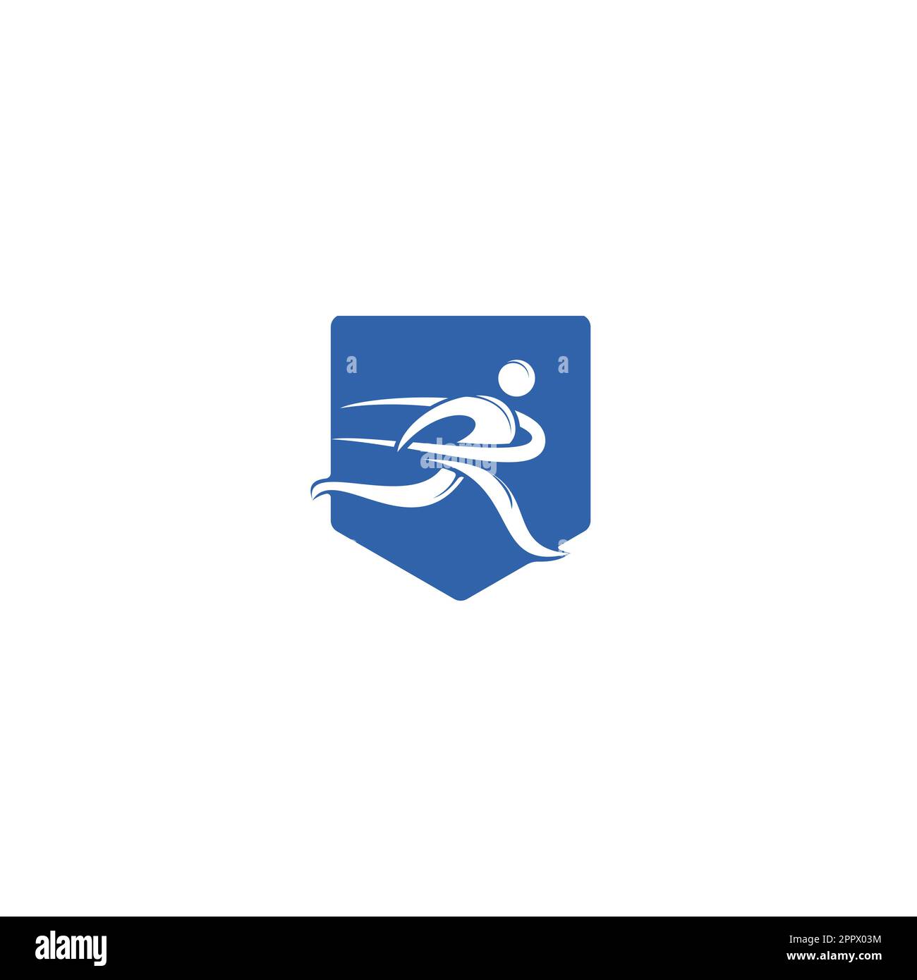 Running Man With Finish Ribbon Logo Design. Marathon logo template ...