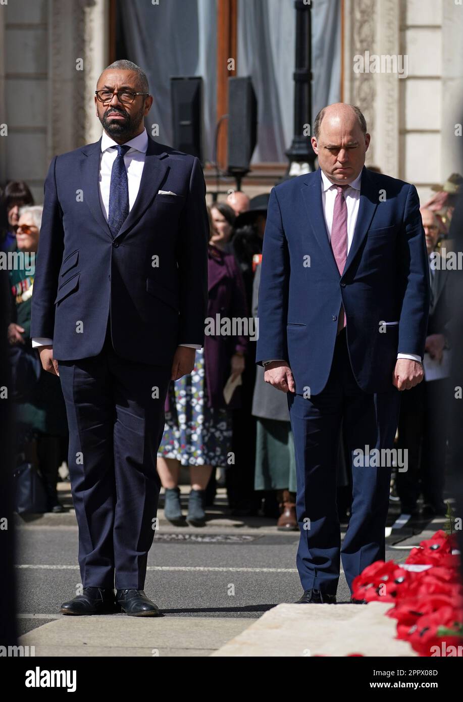 Foreign Secretary James Cleverly (left) and Defence Secretary Ben ...