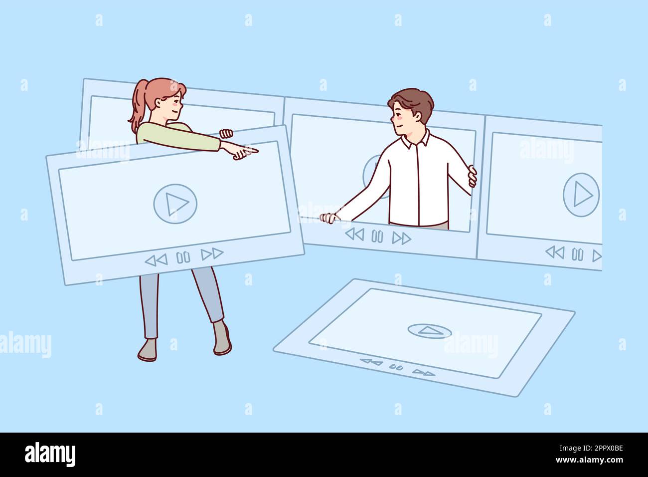 Movie together Stock Vector Images - Alamy