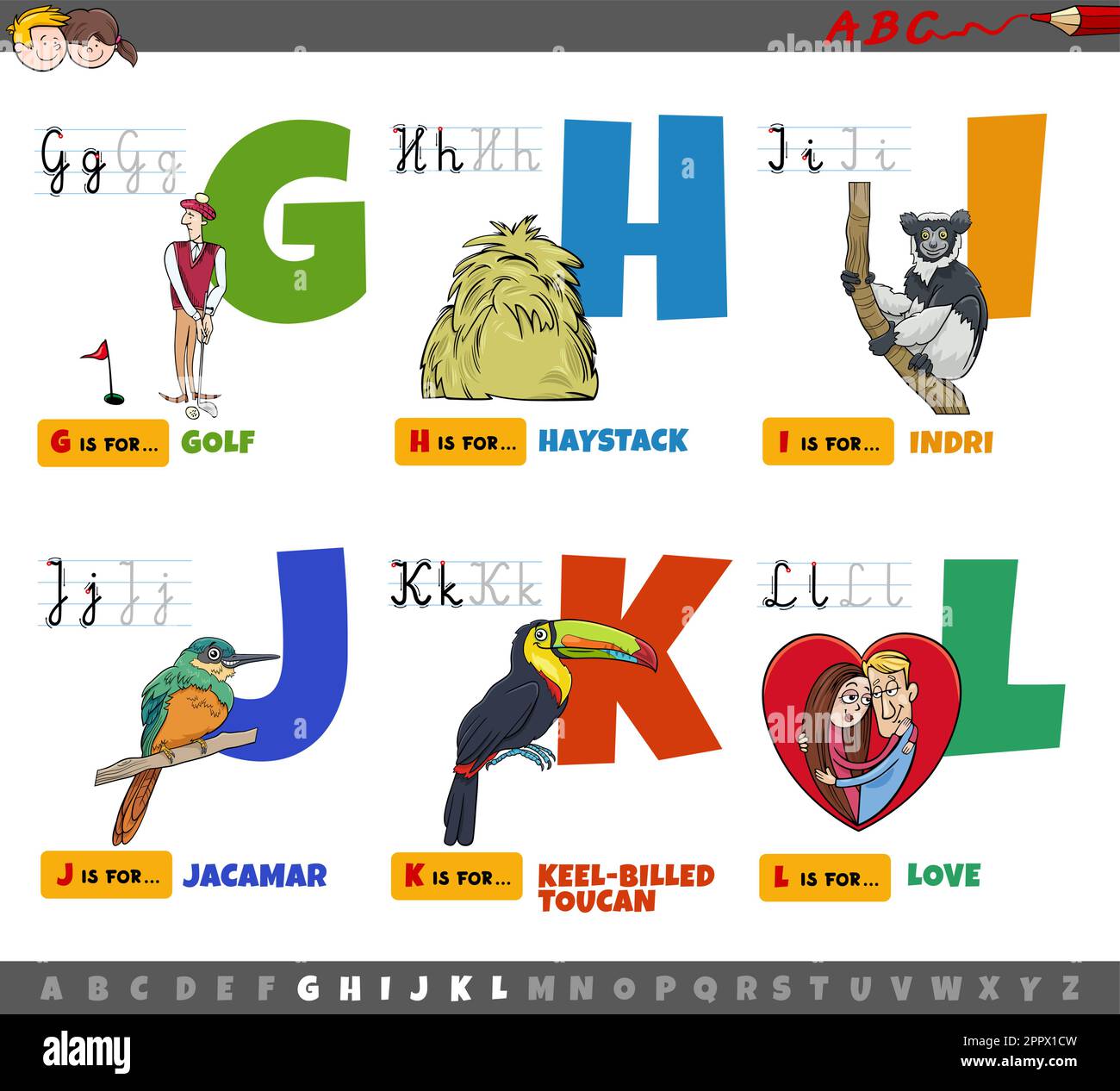 Children learning golf Stock Vector Images - Alamy