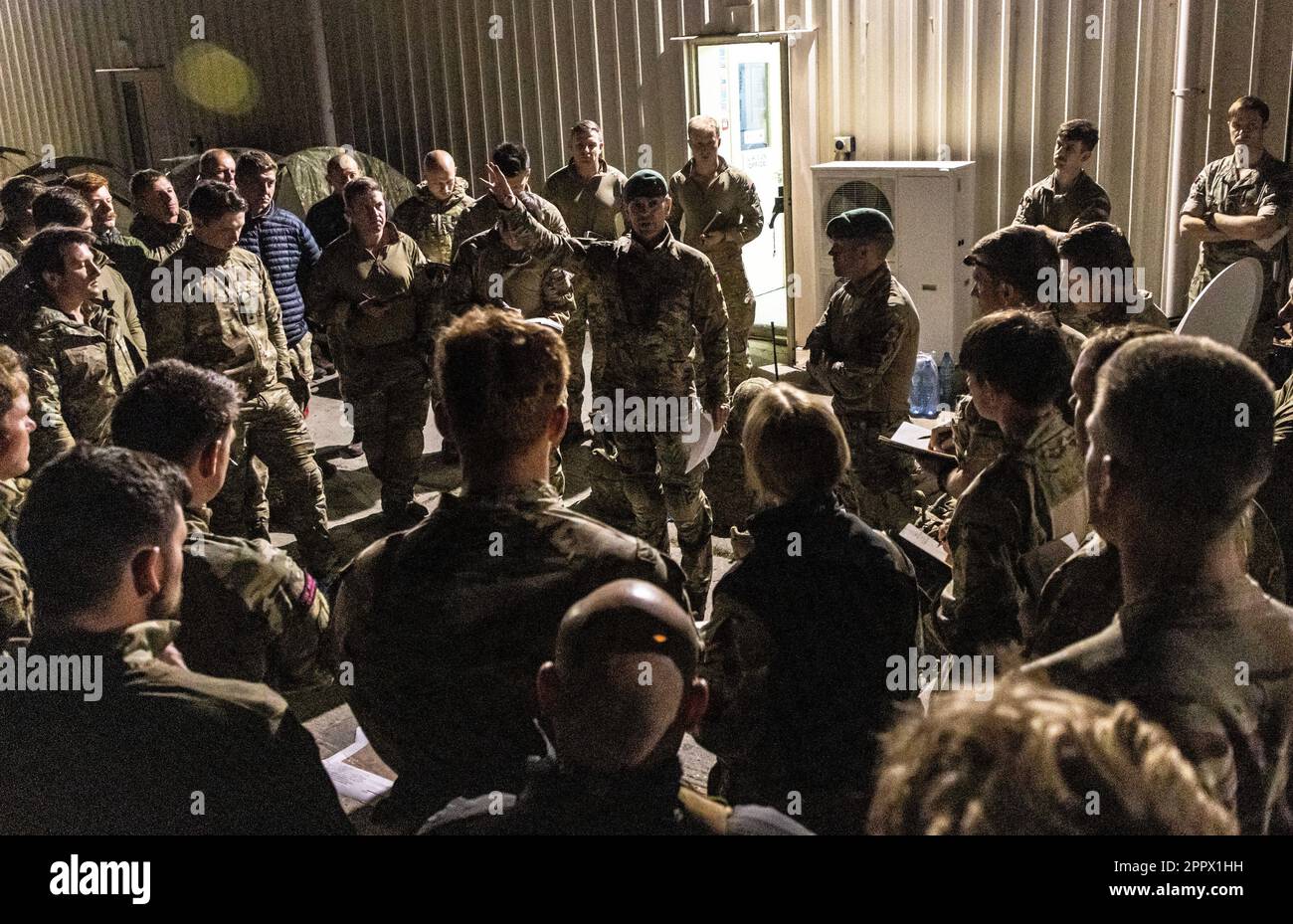 Ministry of Defence handout photo of personnel of 40 Commando Brigade ...