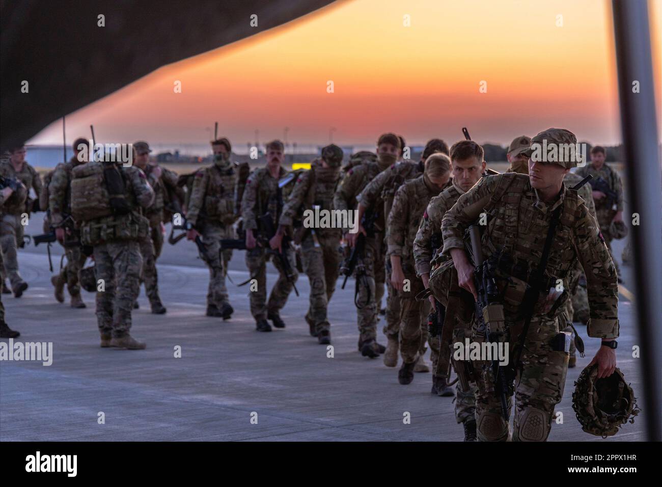 Ministry of Defence handout photo of personnel of 40 Commando Brigade ...