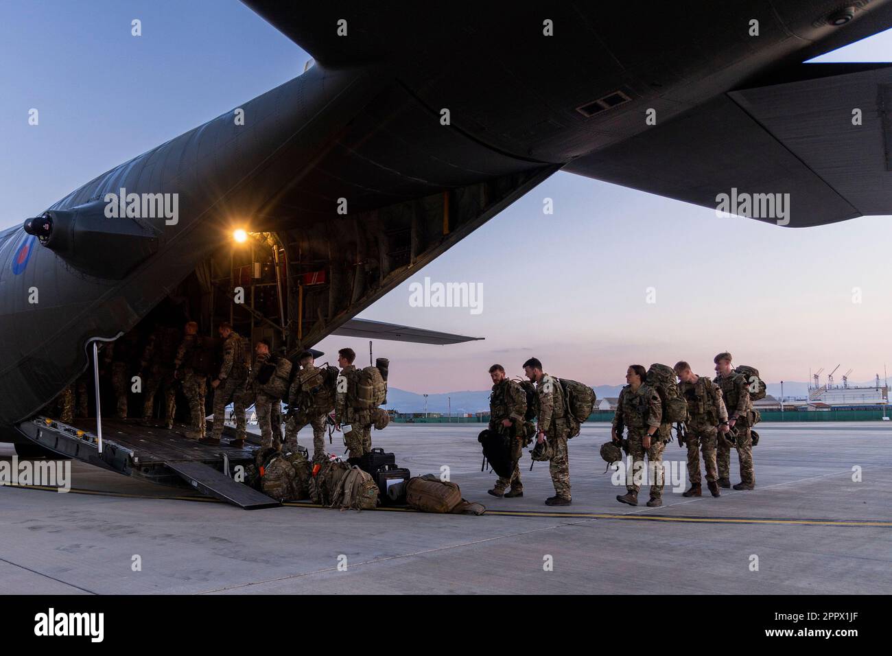 Ministry of Defence handout photo of personnel of 40 Commando Brigade ...