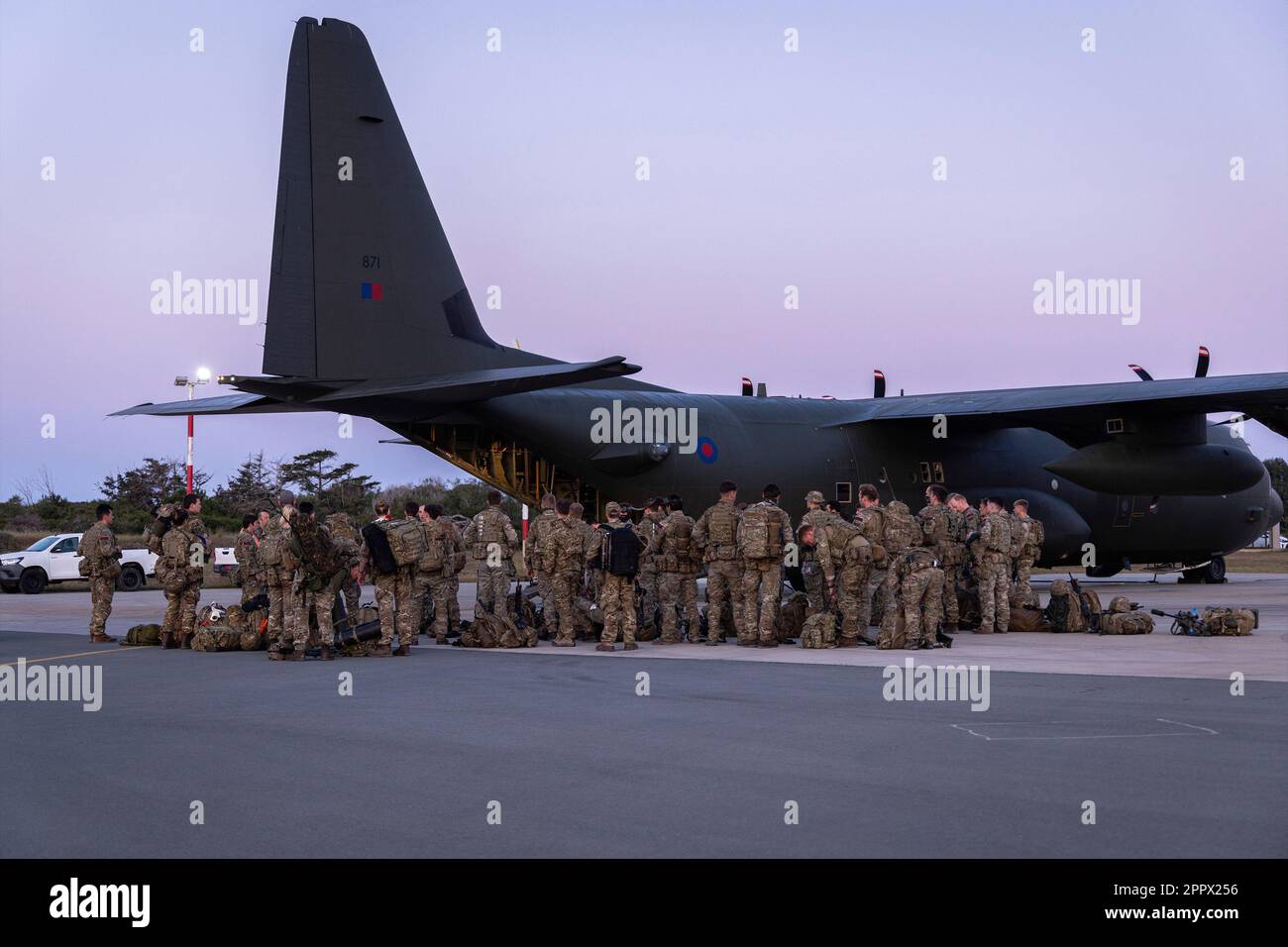 Ministry of Defence handout photo of personnel of 40 Commando Brigade ...