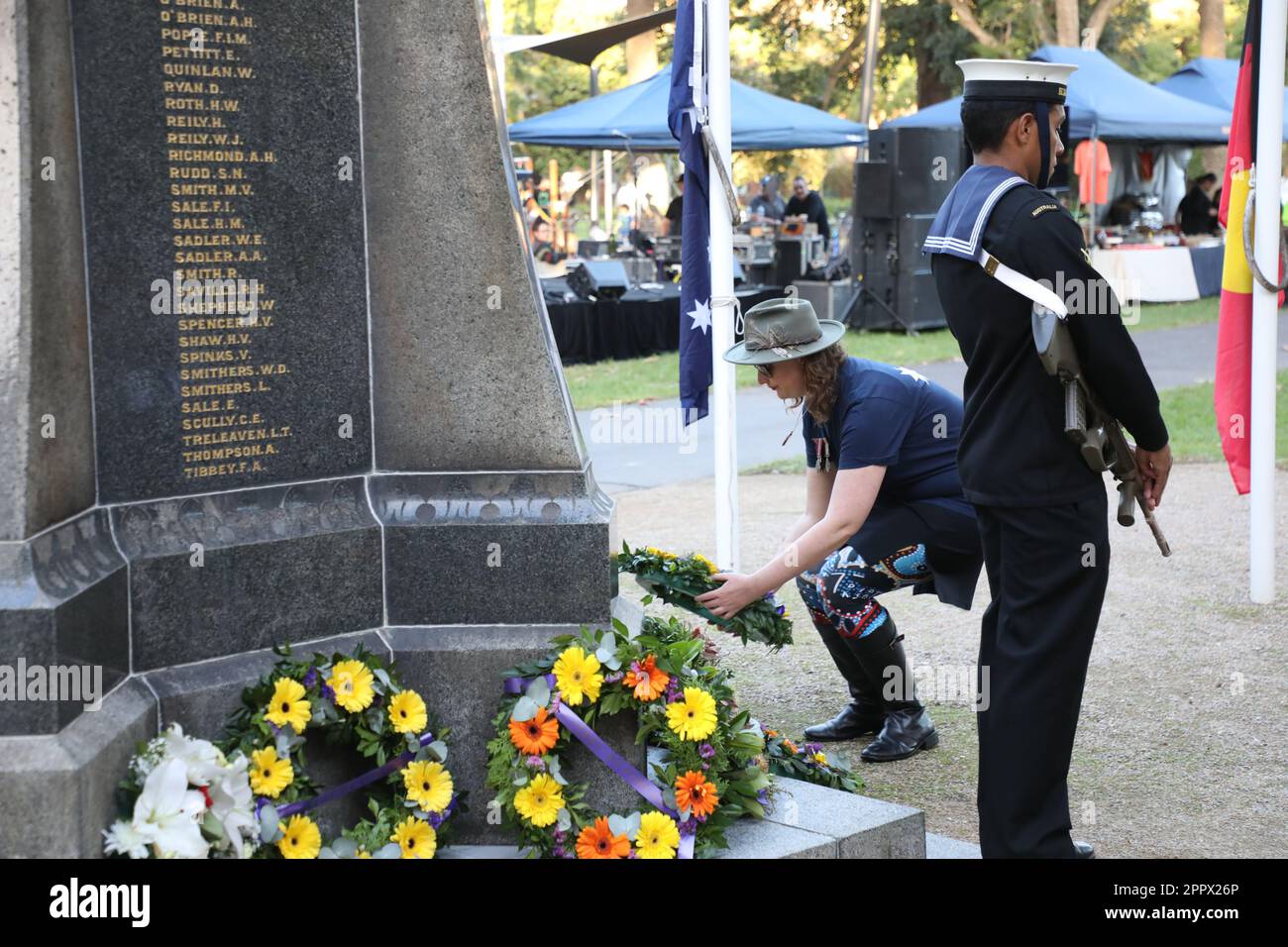 Sydney, Australia. 25th April 2023. The ANZAC Day Coloured Digger event ...