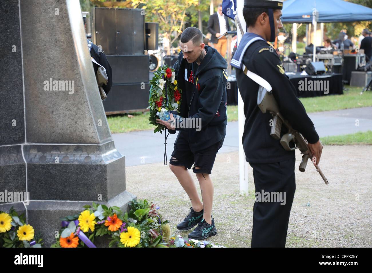 Sydney, Australia. 25th April 2023. The ANZAC Day Coloured Digger event ...