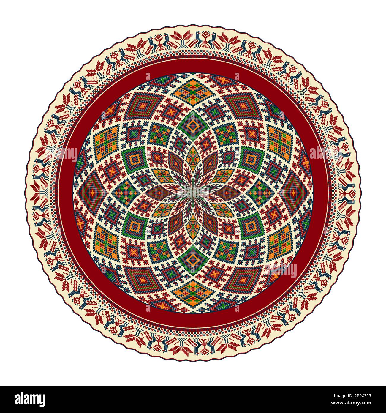 Ukrainian embroidery design element 1 Stock Vector Image & Art - Alamy