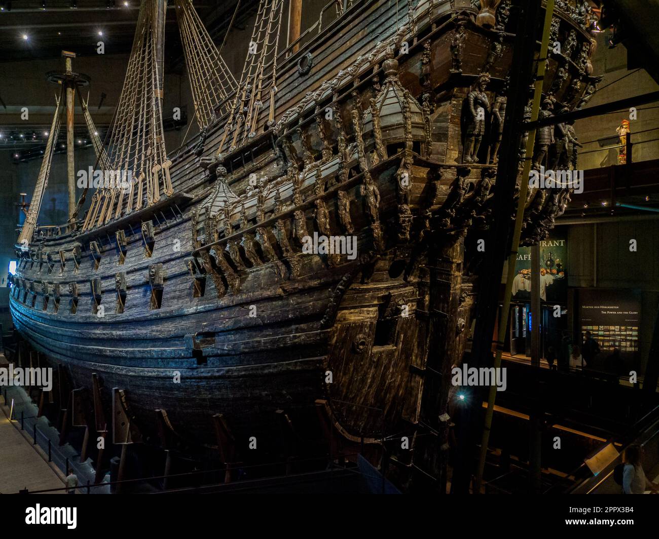 Stockholm, Sweden, Sep, 2022: Vasa Museum. The original vessel "Vasa ...