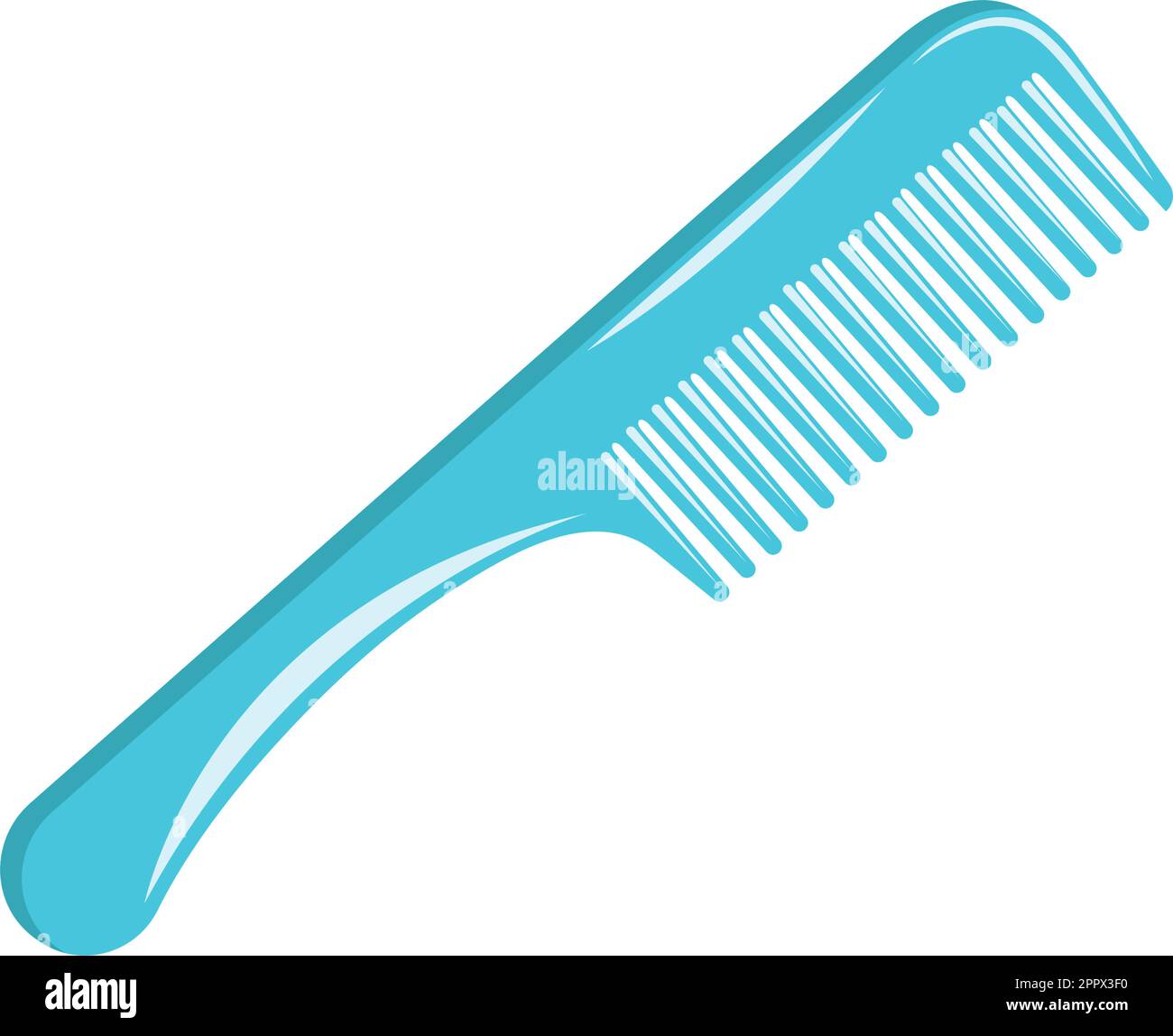 Female hairdresser combing hair Cut Out Stock Images & Pictures - Alamy