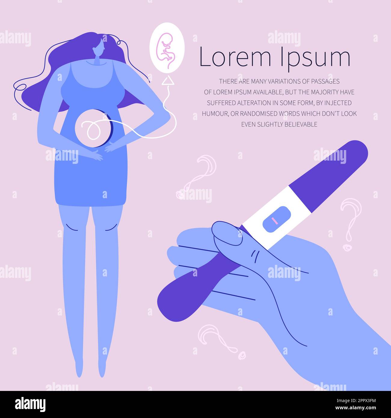 The concept with woman want baby. She has problem with infertility, no ...