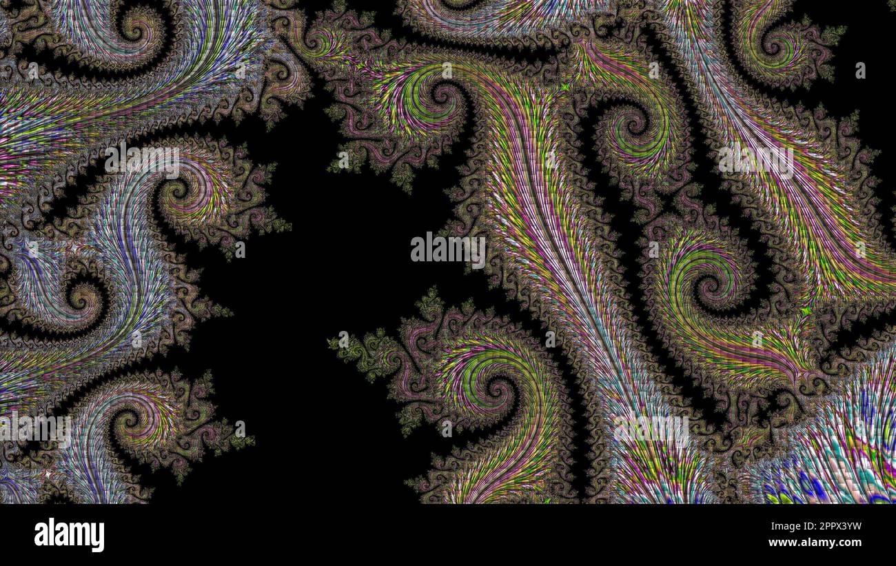 Infinite Mandelbrot Fractal Zoom Colorful Art Render Abstract Mathematic Science Art Stock Photo ...