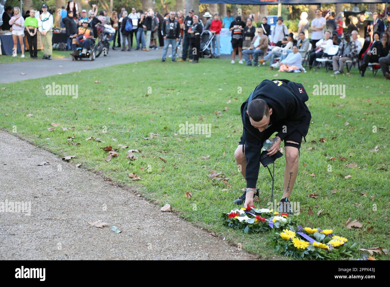 Sydney, Australia. 25th April 2023. The ANZAC Day Coloured Digger event ...
