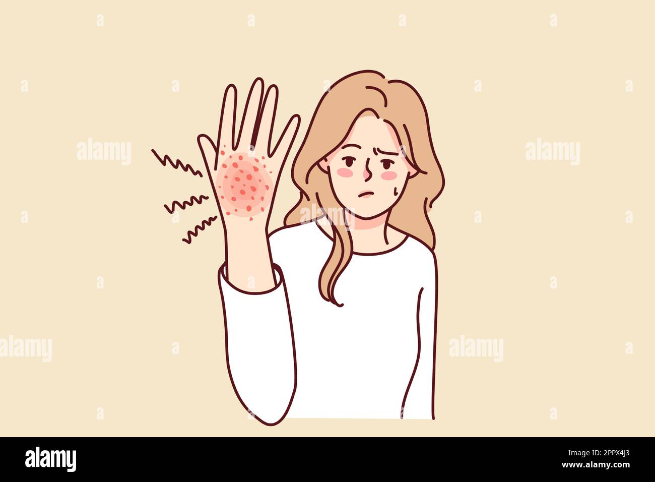 Scabies hand Stock Vector Images - Alamy