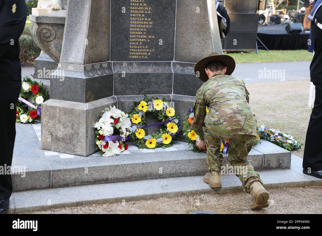 Sydney, Australia. 25th April 2023. The ANZAC Day Coloured Digger event ...