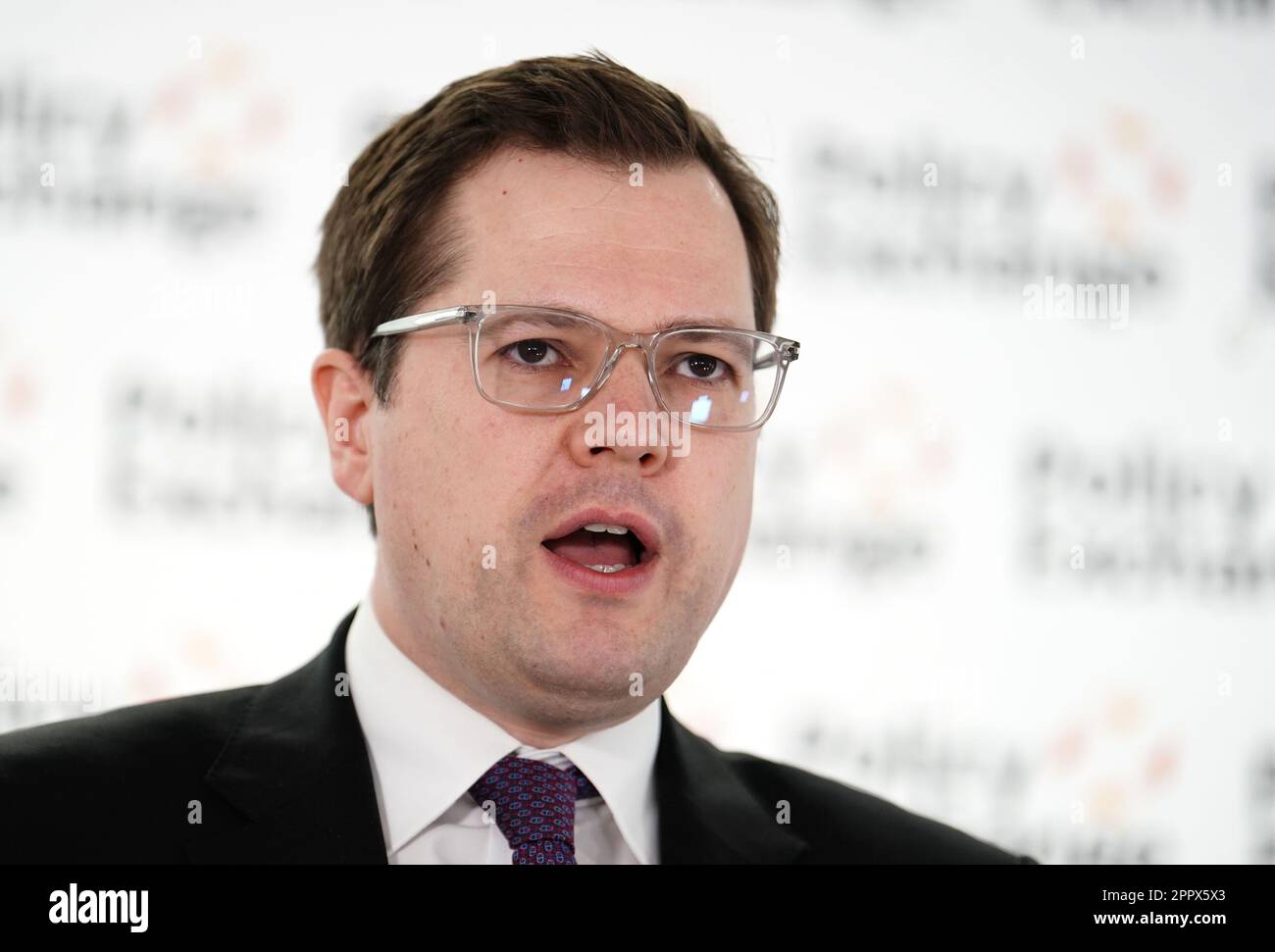 Minister of State for Immigration Robert Jenrick delivers a speech on ...