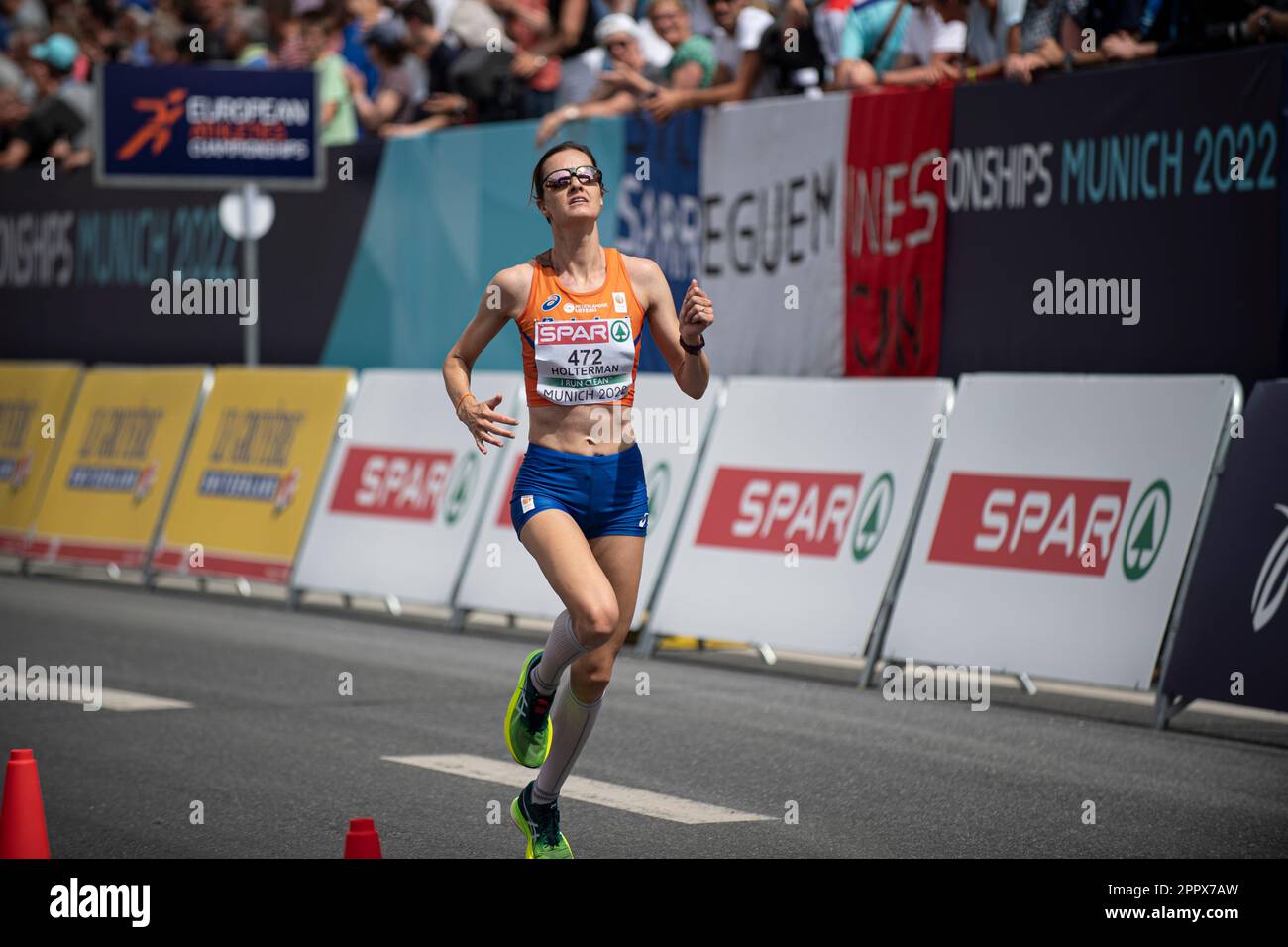 Jill Holterman participating in the Marathon of the European Athletics ...