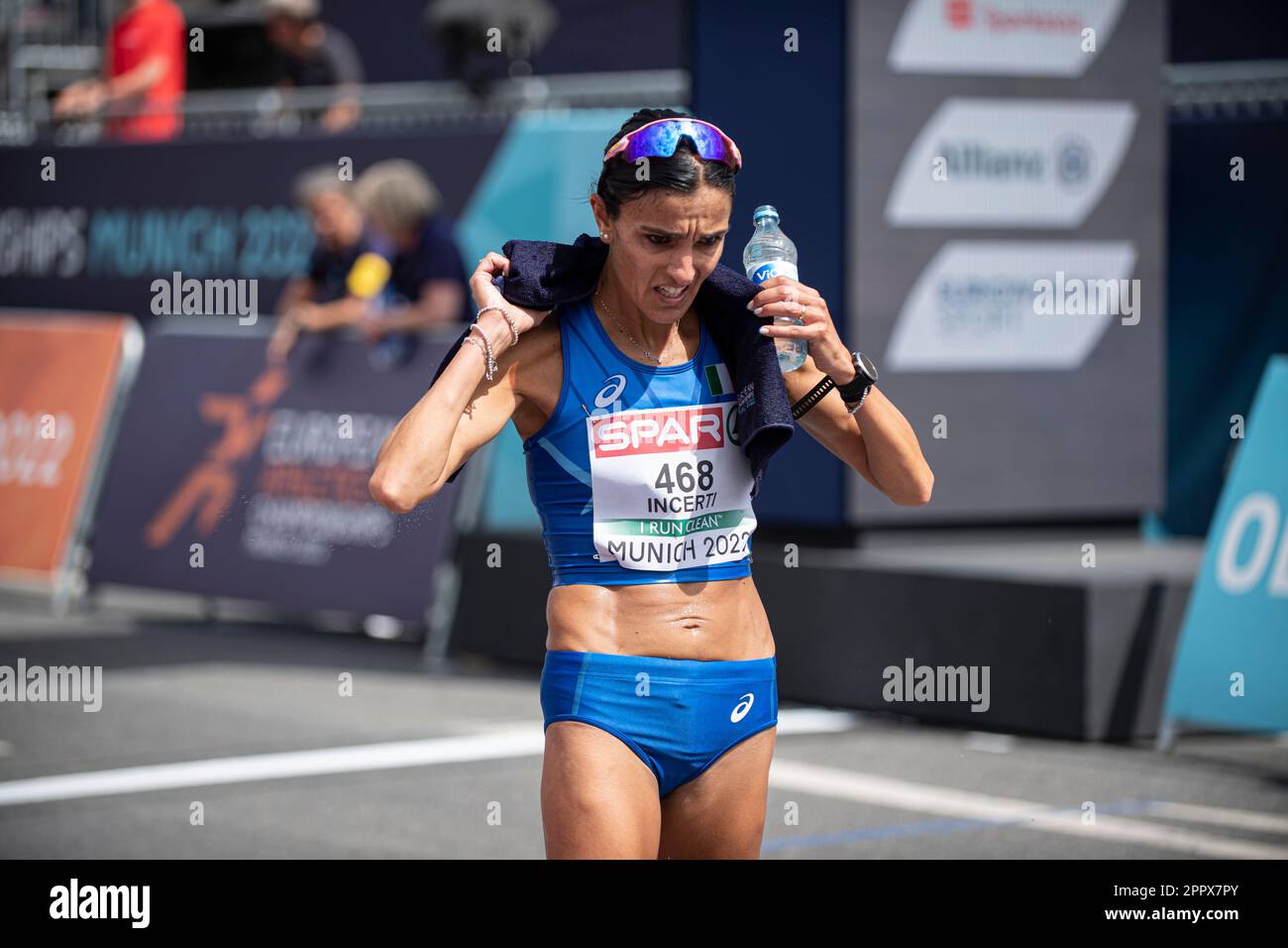 Anna Incerti participating in the Marathon of the European Athletics ...