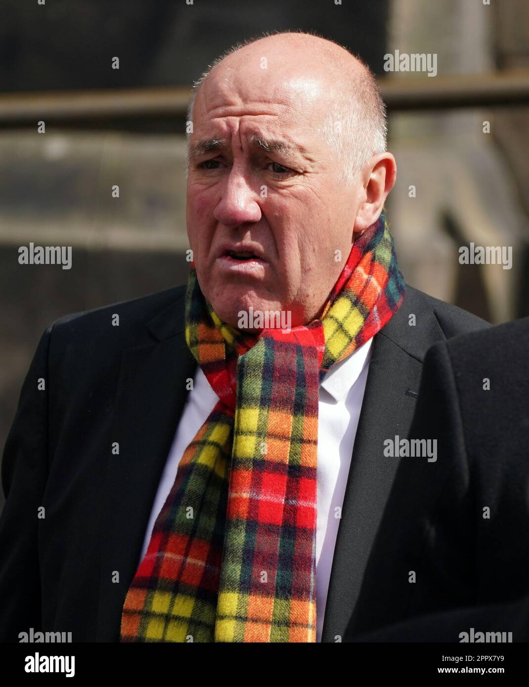Boxing commentator Steve Bunce, following a memorial service for former ...