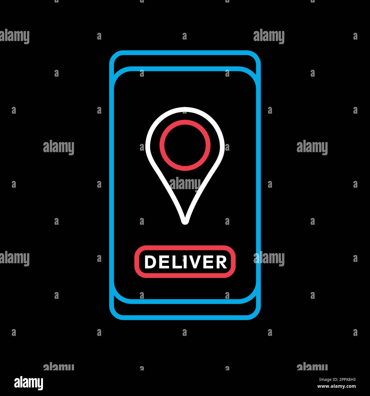Fast food delivery service vector icon Stock Vector Image & Art - Alamy