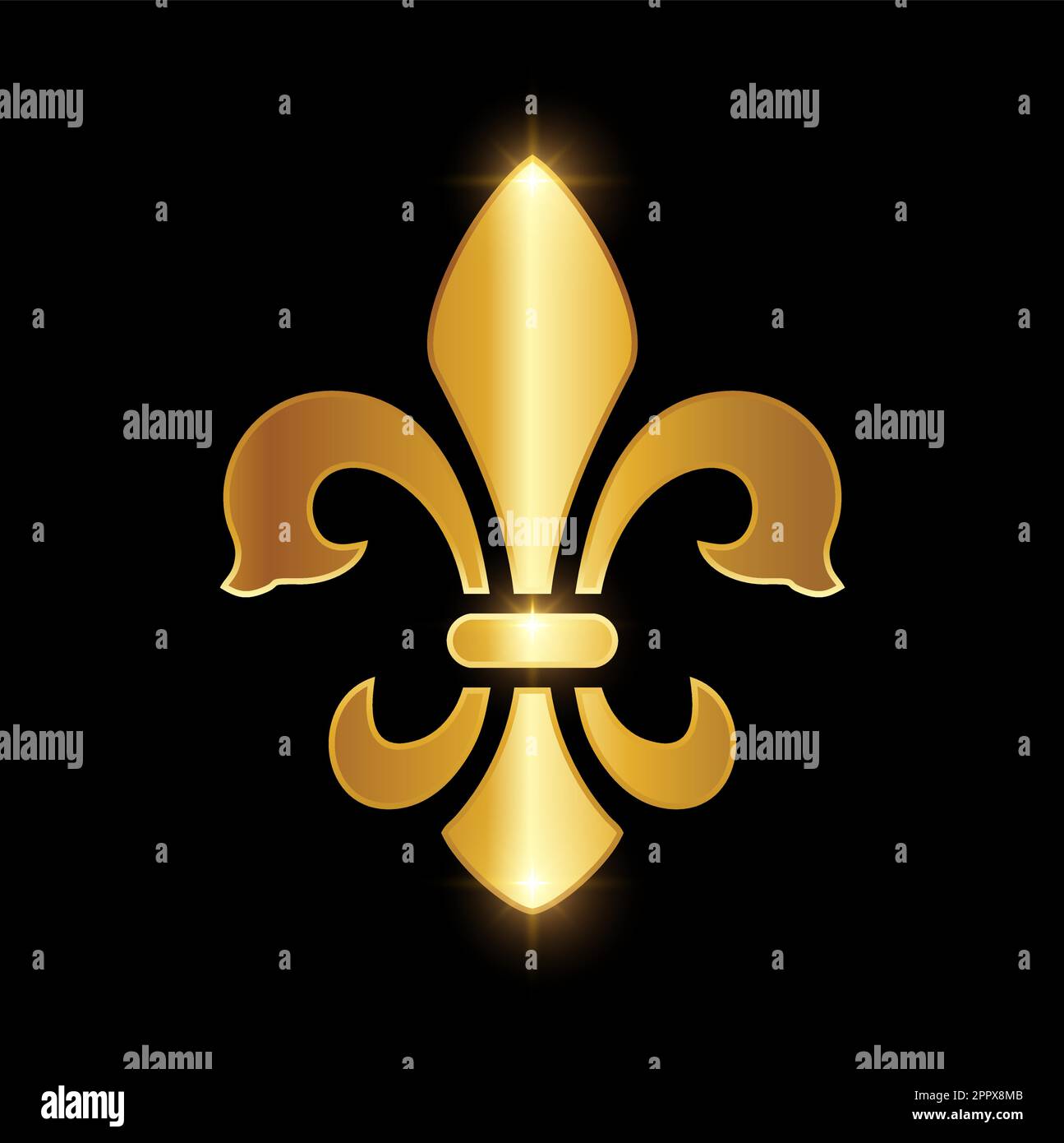 Fleur de lys logo Stock Vector Images - Alamy