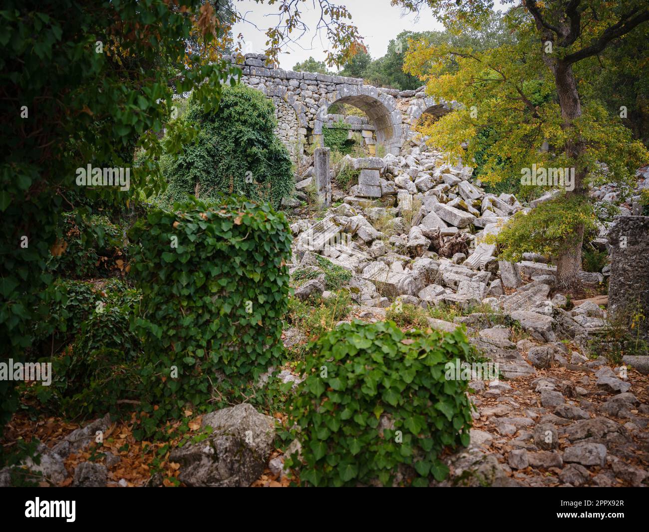 Autumn walk by Termessos Ancient City, Turkey. Turkeys most outstanding ...