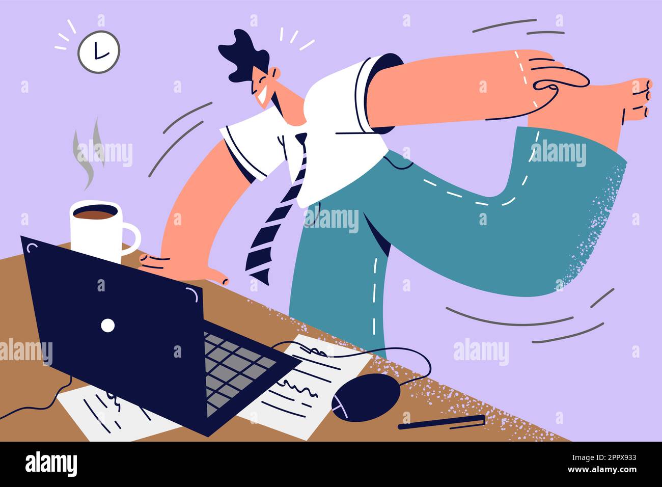 Sedentary work Stock Vector Images - Alamy