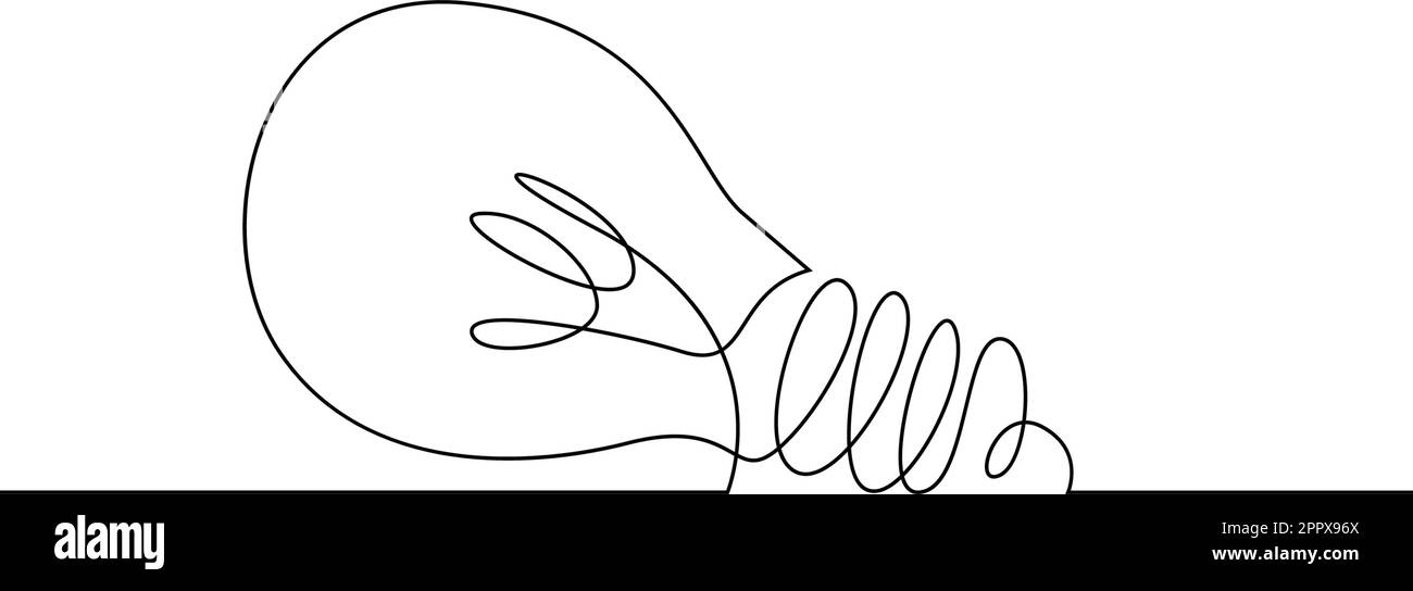 Light bulb line art icon design illustration Stock Vector Image & Art ...