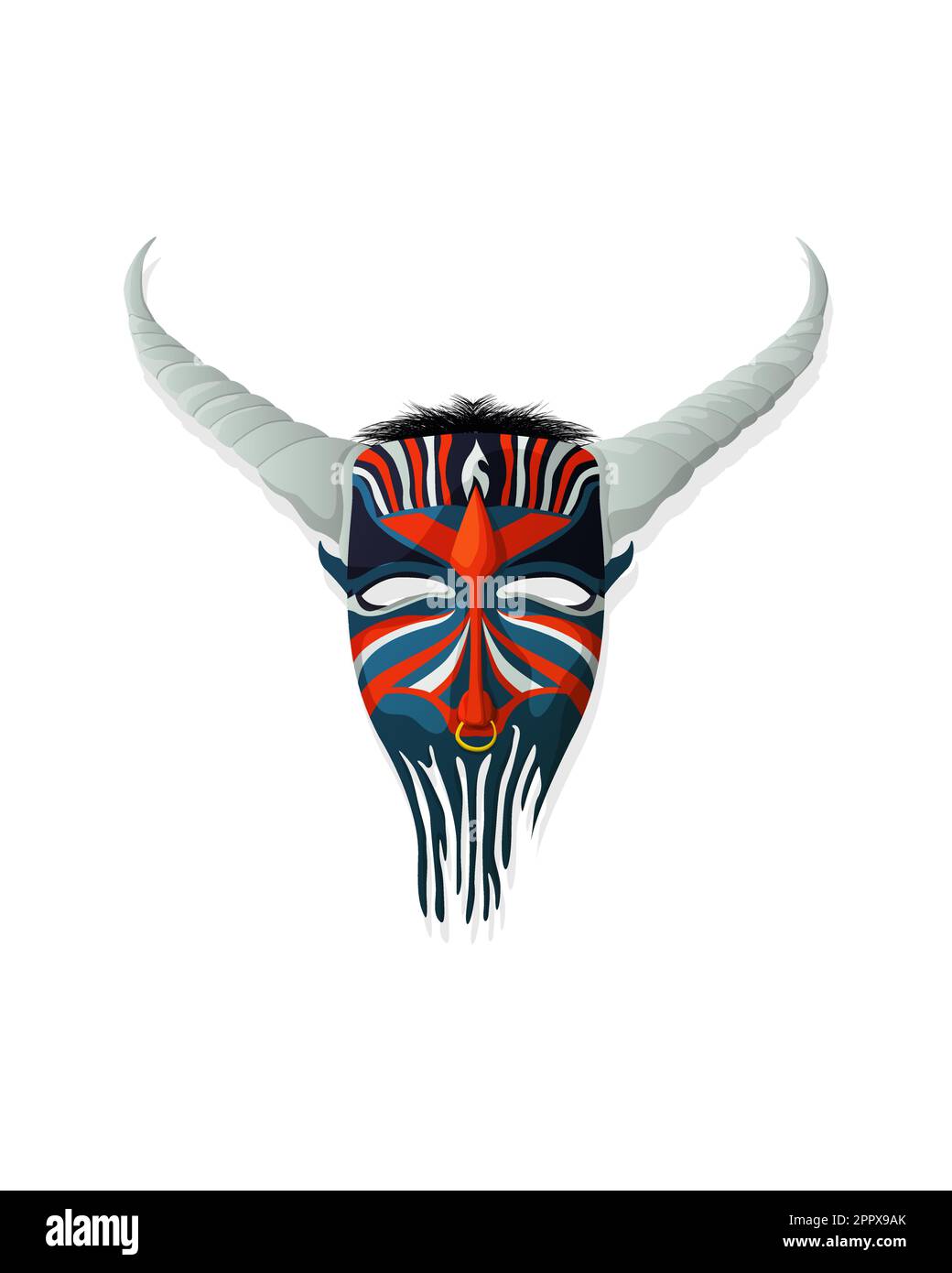 Horned mask hi-res stock photography and images - Alamy