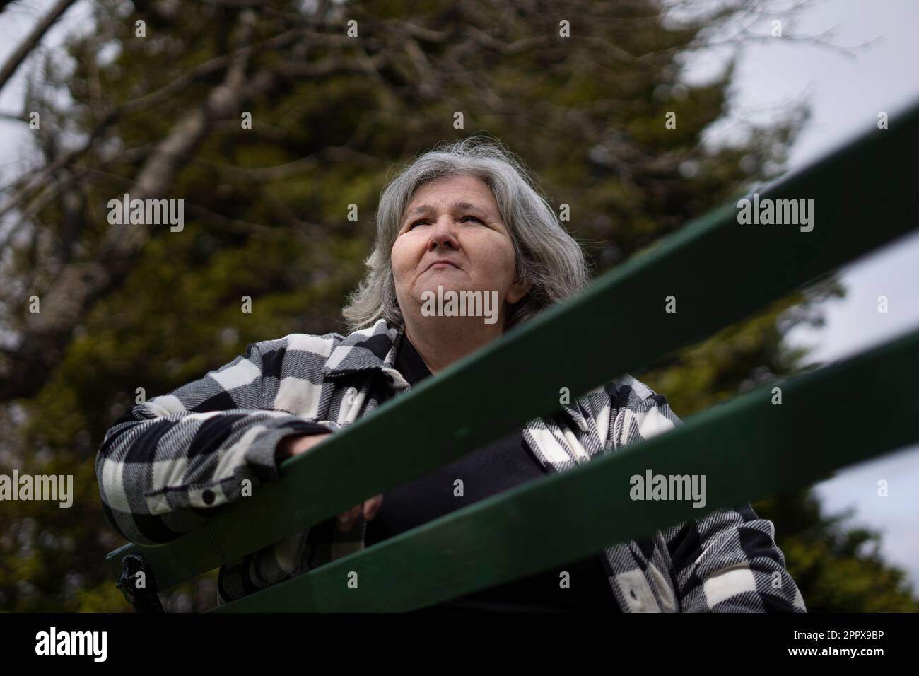 Halifax, Canada. 24th Apr, 2023. Sandra Page, who has a history of ...
