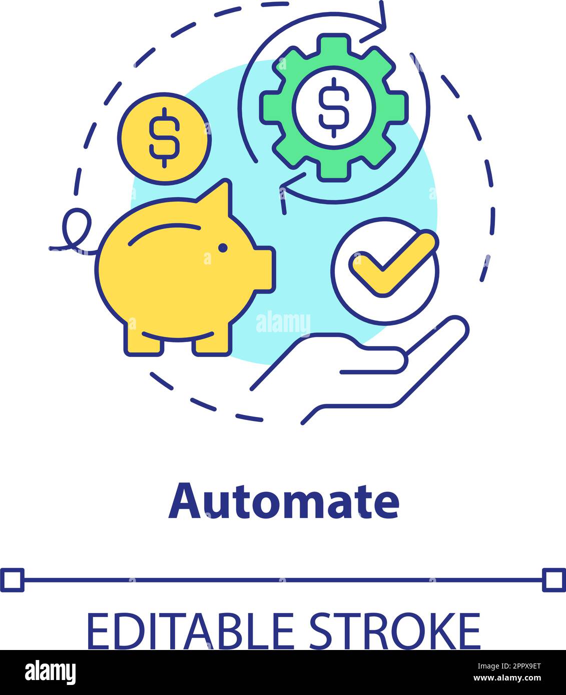 Regular saving Stock Vector Images - Alamy