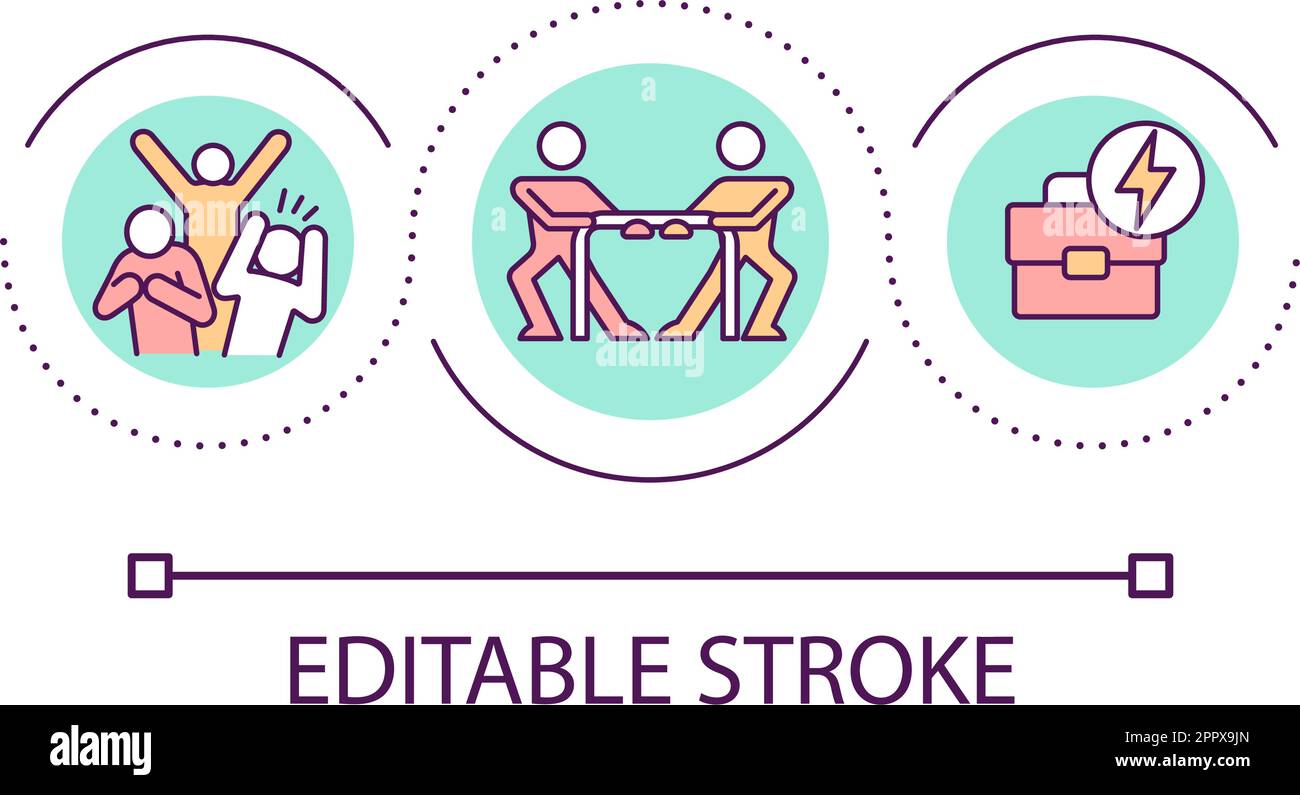 Workplace bullying icon hi-res stock photography and images - Alamy