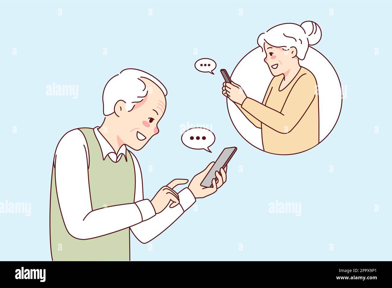 Mobile message online technology Stock Vector Images - Alamy