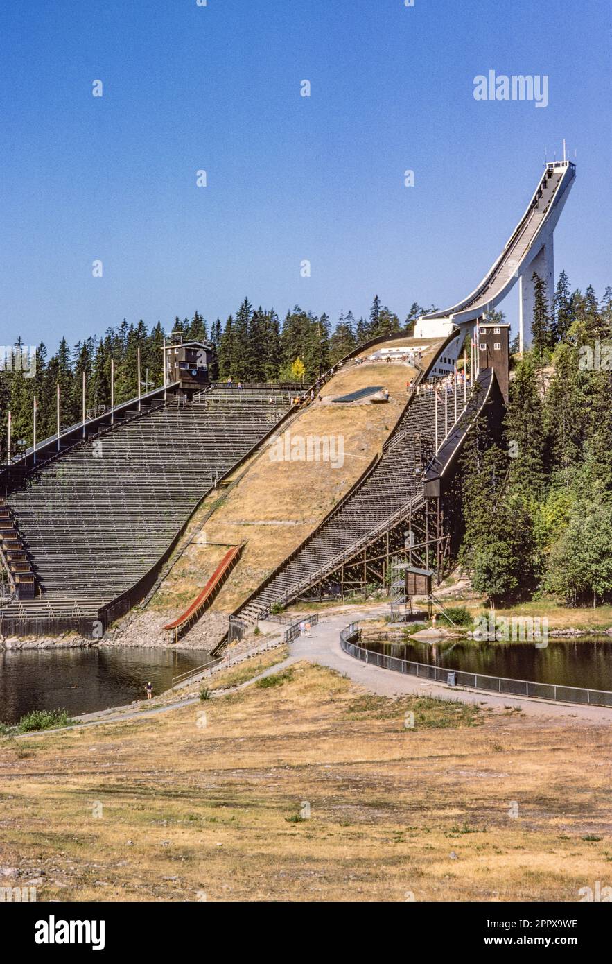 Holmenkollbakken the large ski jumping hill located at Holmenkollen in ...