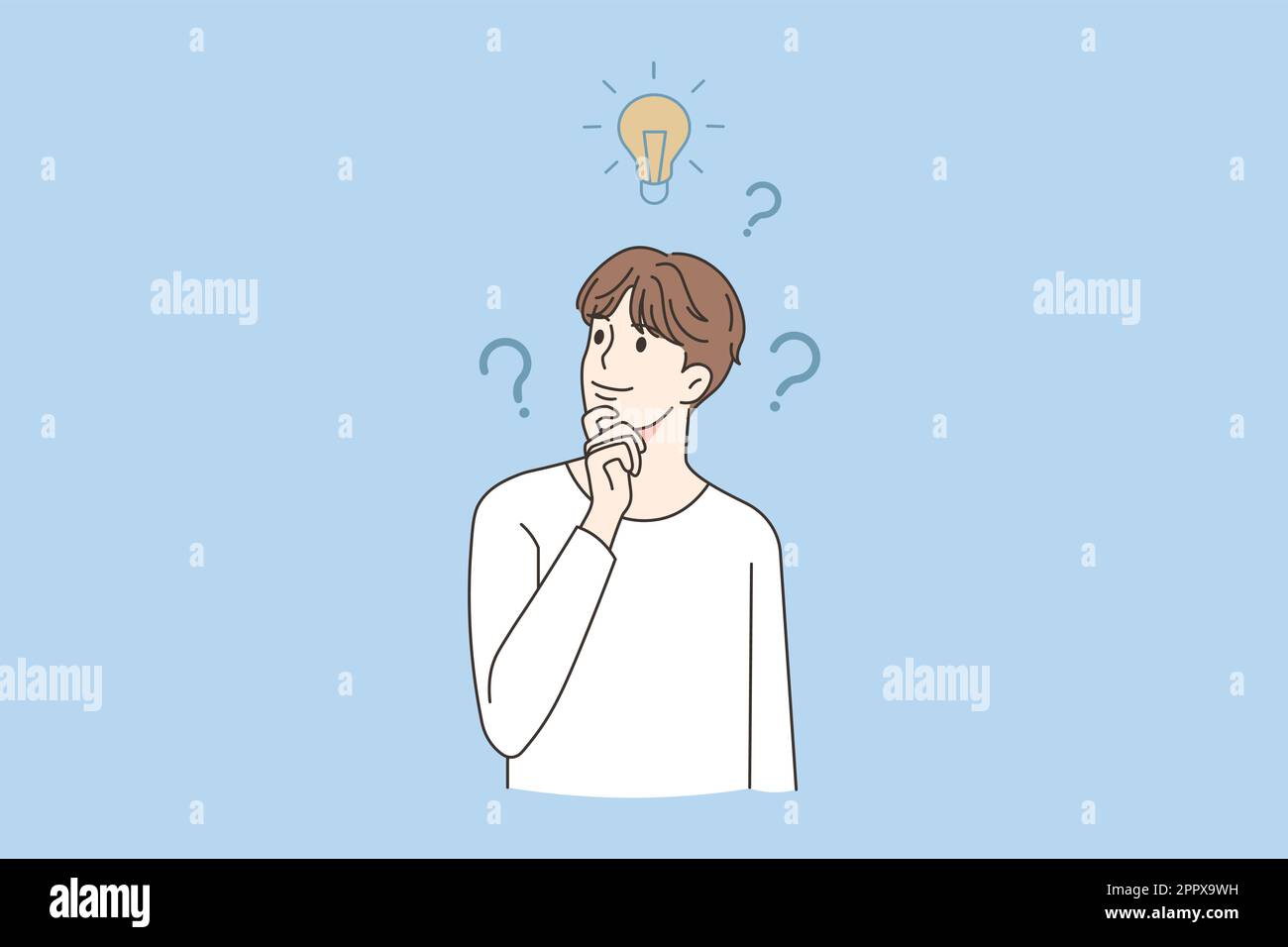 Young smiling man project Stock Vector Images - Alamy