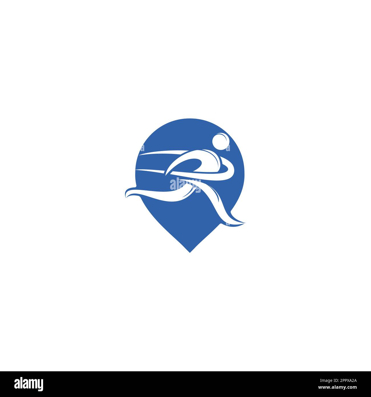 Running map pin shape concept Logo Vector Design. Running man vector ...