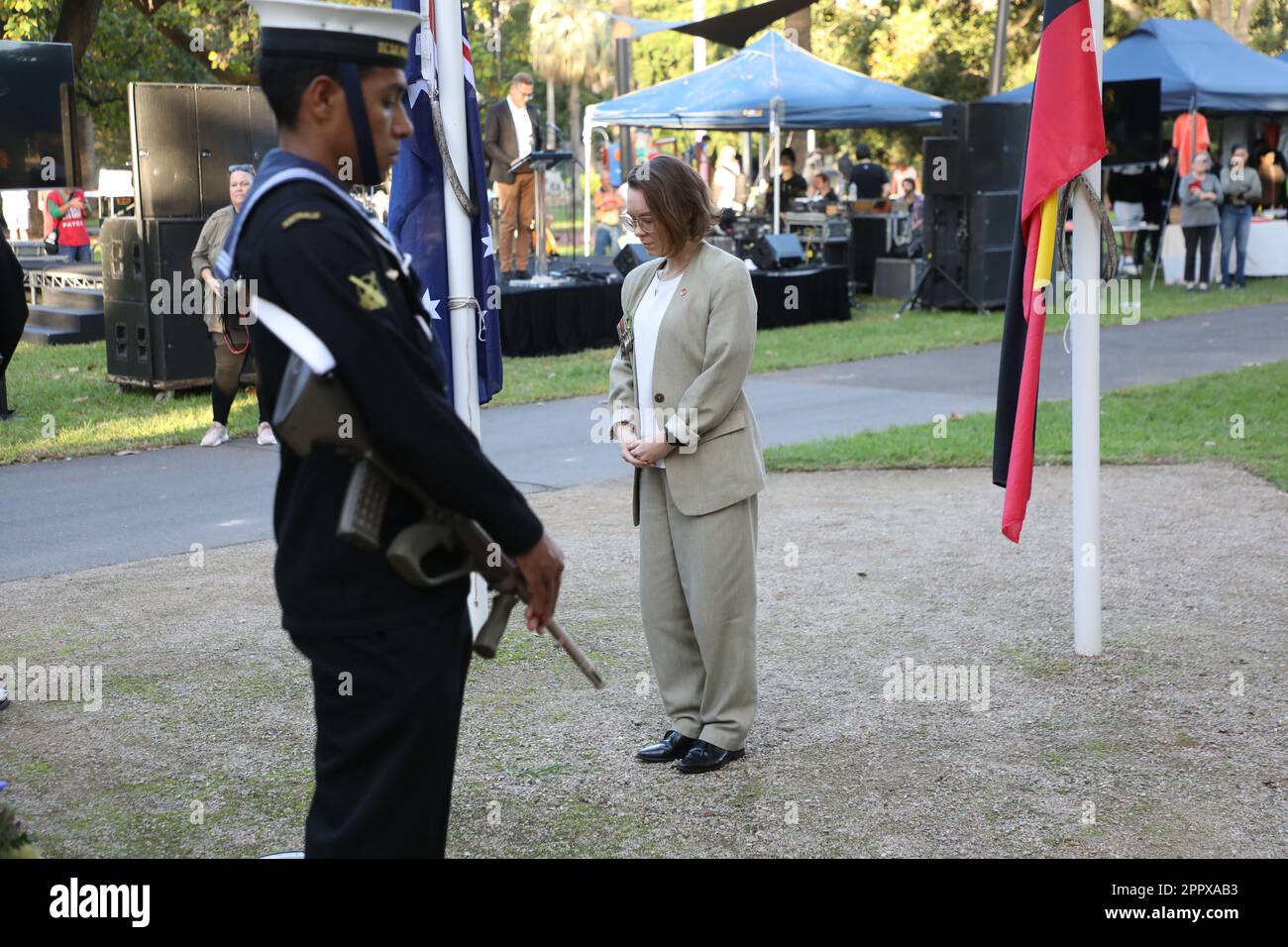 Sydney, Australia. 25th April 2023. The ANZAC Day Coloured Digger event ...
