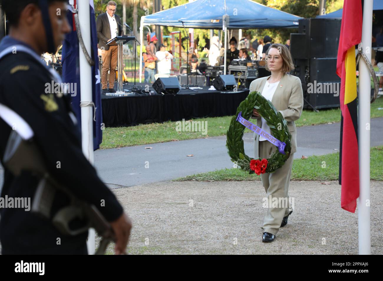 Sydney, Australia. 25th April 2023. The ANZAC Day Coloured Digger event ...