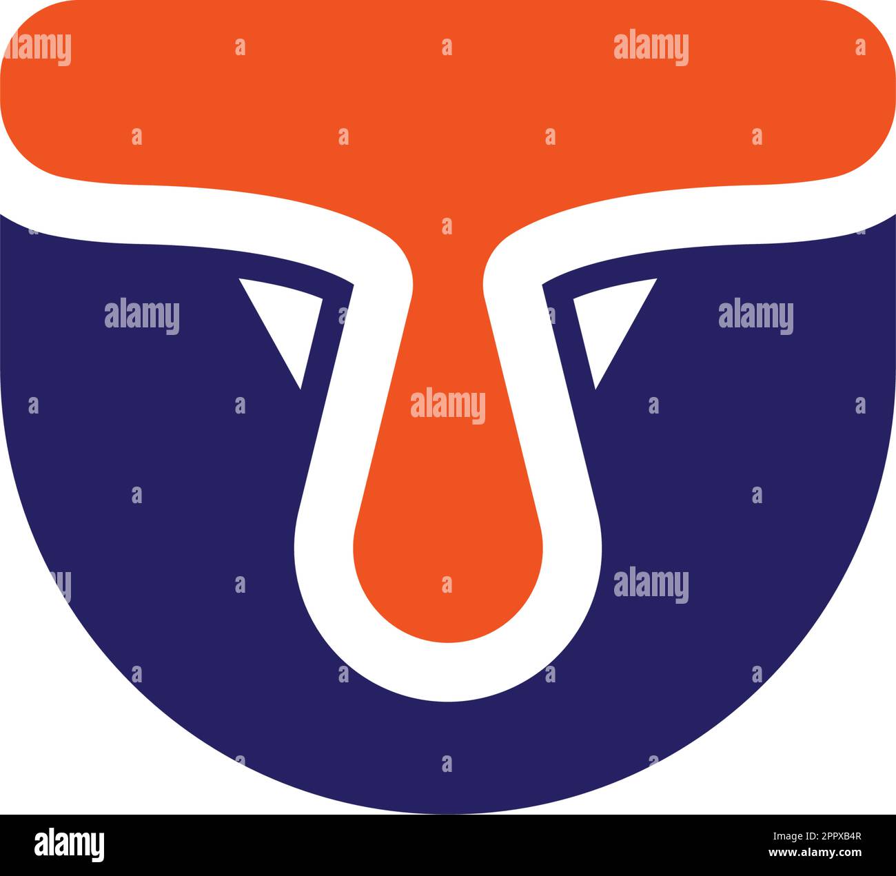 taurus or letter t icon vector concept design template Stock Vector ...