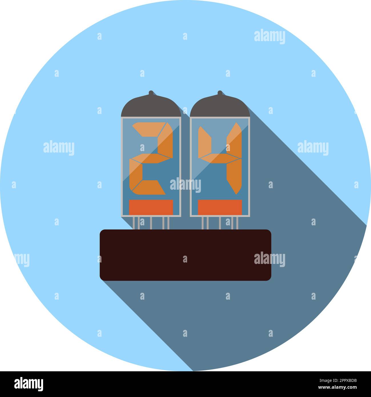 Electric Numeral Lamp Icon Stock Vector Image & Art - Alamy