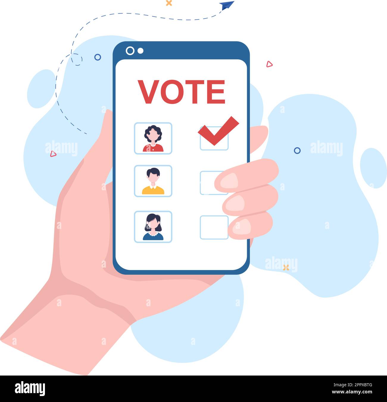Political Candidate Cartoon Hand Drawn Illustration with Debates ...
