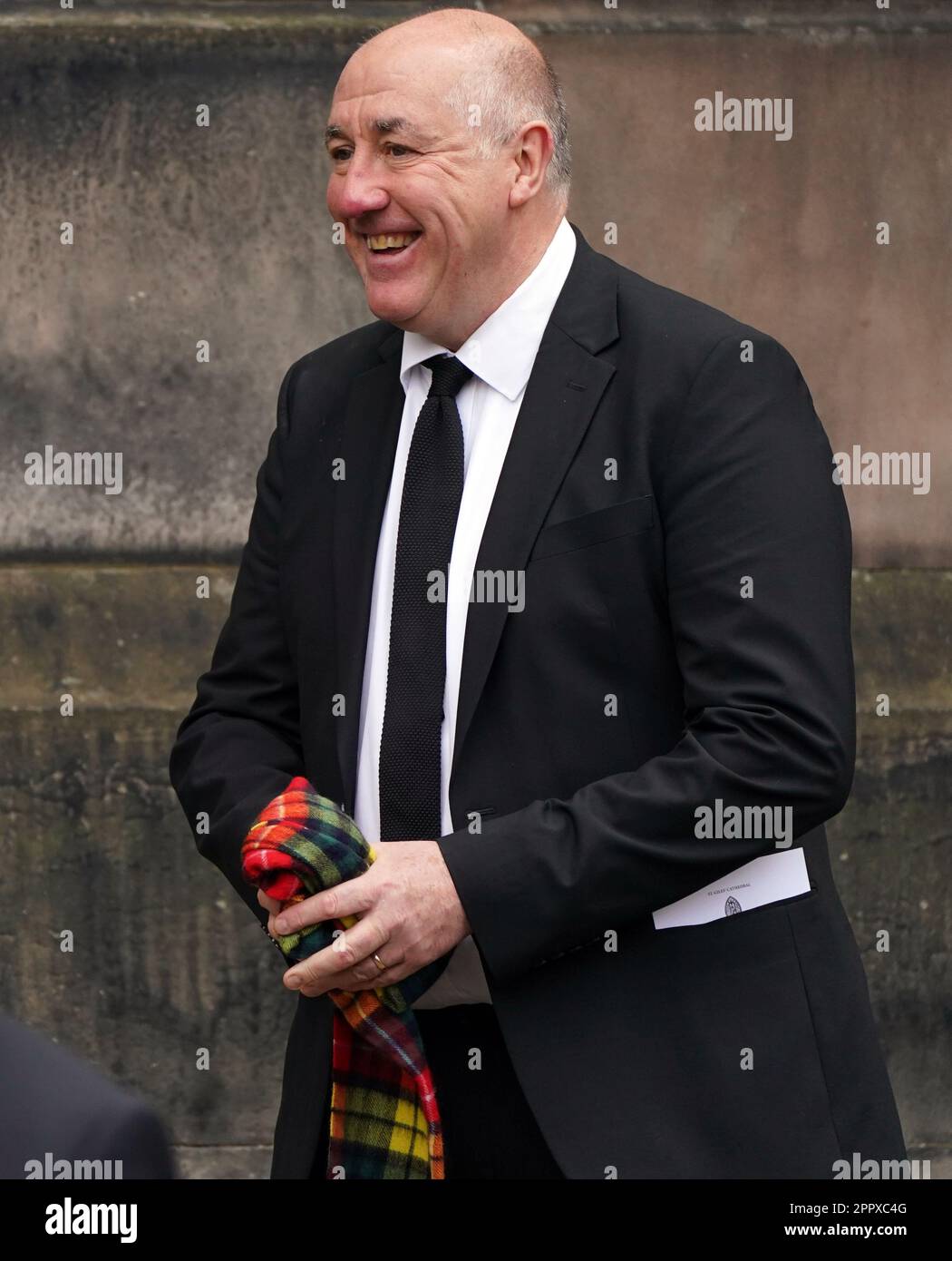 Boxing commentator Steve Bunce, following a memorial service for former ...